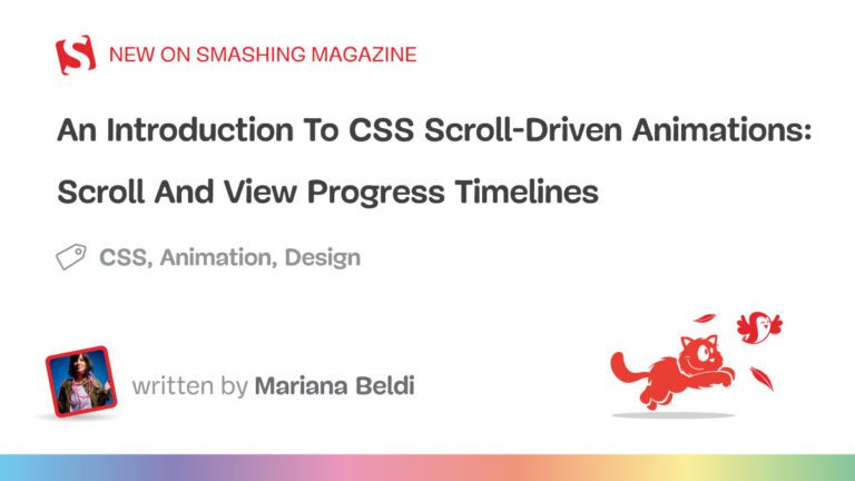 An Introduction To CSS Scroll-Driven Animations: Scroll And View ... An Introduction To CSS Scroll-Driven Animations: Scroll And View ...